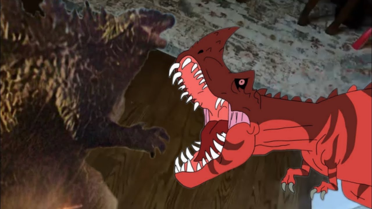 Godzilla vs Alpha Horned Tyrannosaurus - YouTube