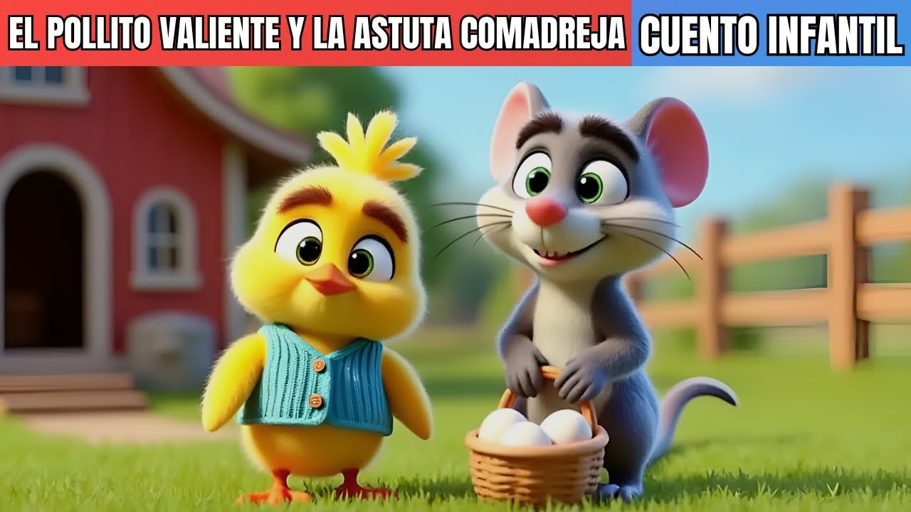 El POLLITO Valiente y la Astuta COMADREJA | Cuentos infantiles ...