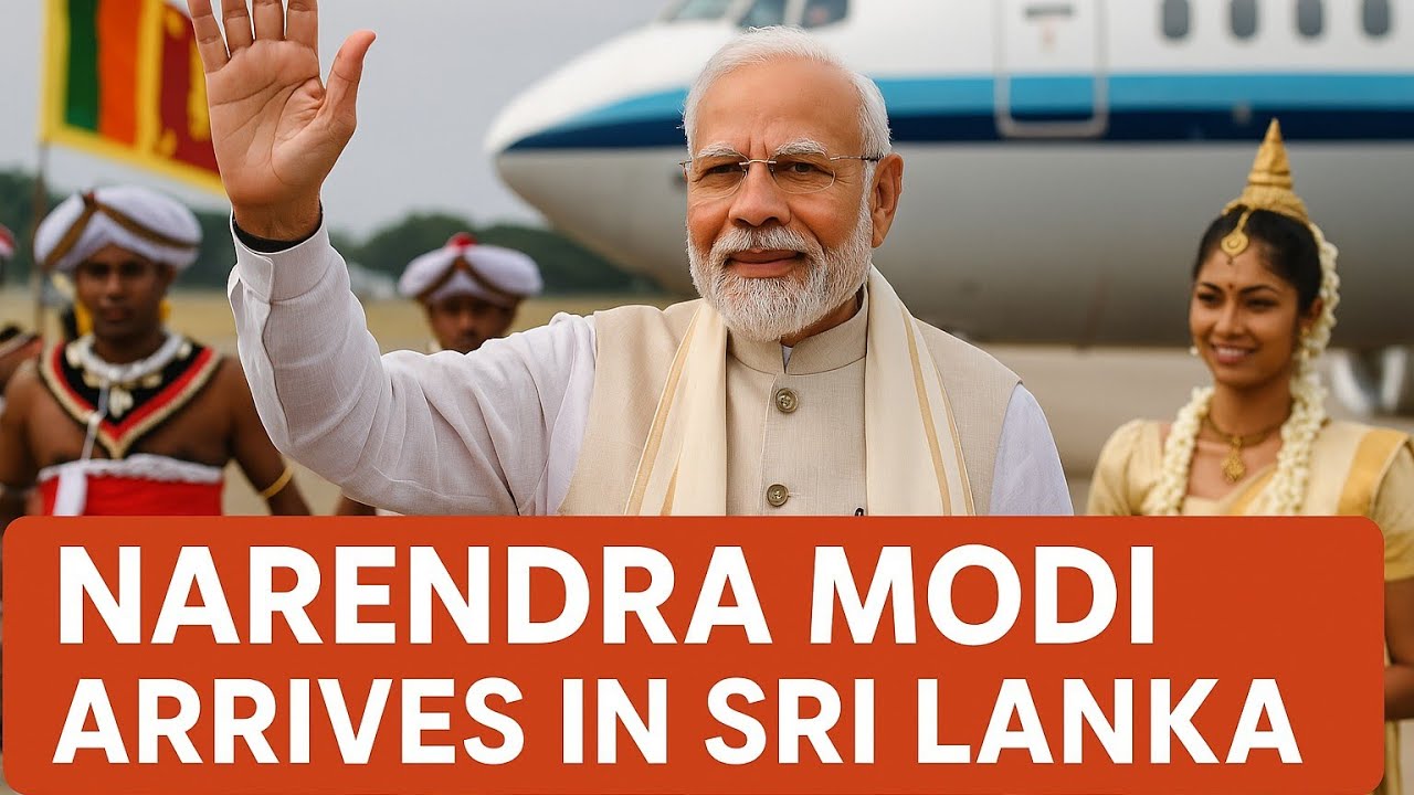 "Modi's Grand Arrival in Sri Lanka | A New Era of Power & Partnership ...