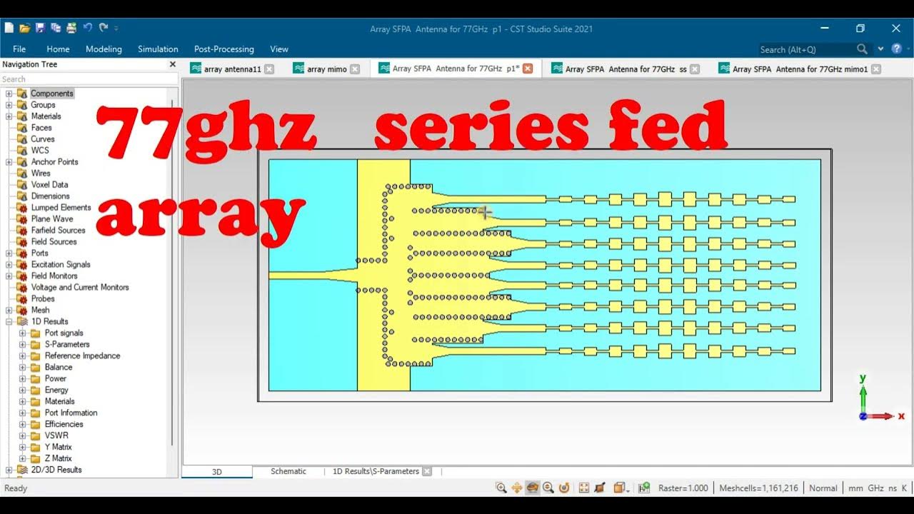 Linear series-fed patch array (SFPA) antenna for middle range radar (MRR) SIW feeding 77GHz in ...