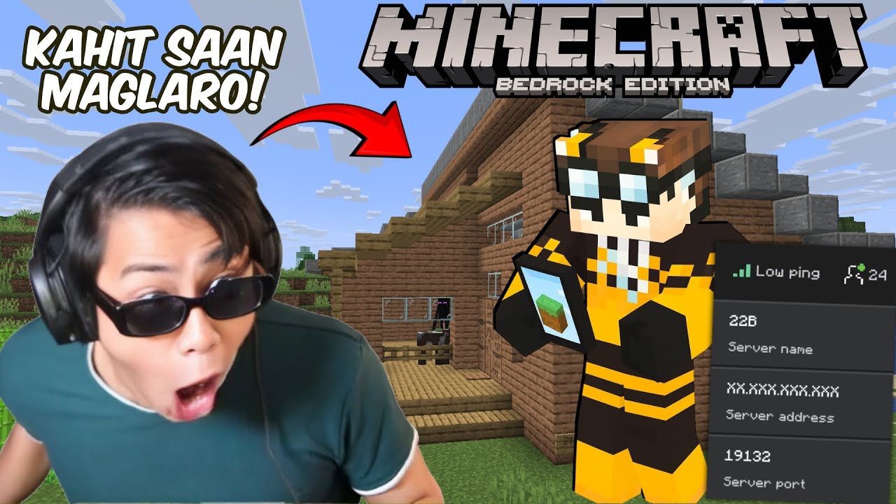 KAHIT BEDROCK PLAYER PWEDE NA MAKI RUMBLE SA 22B SERVER! - YouTube