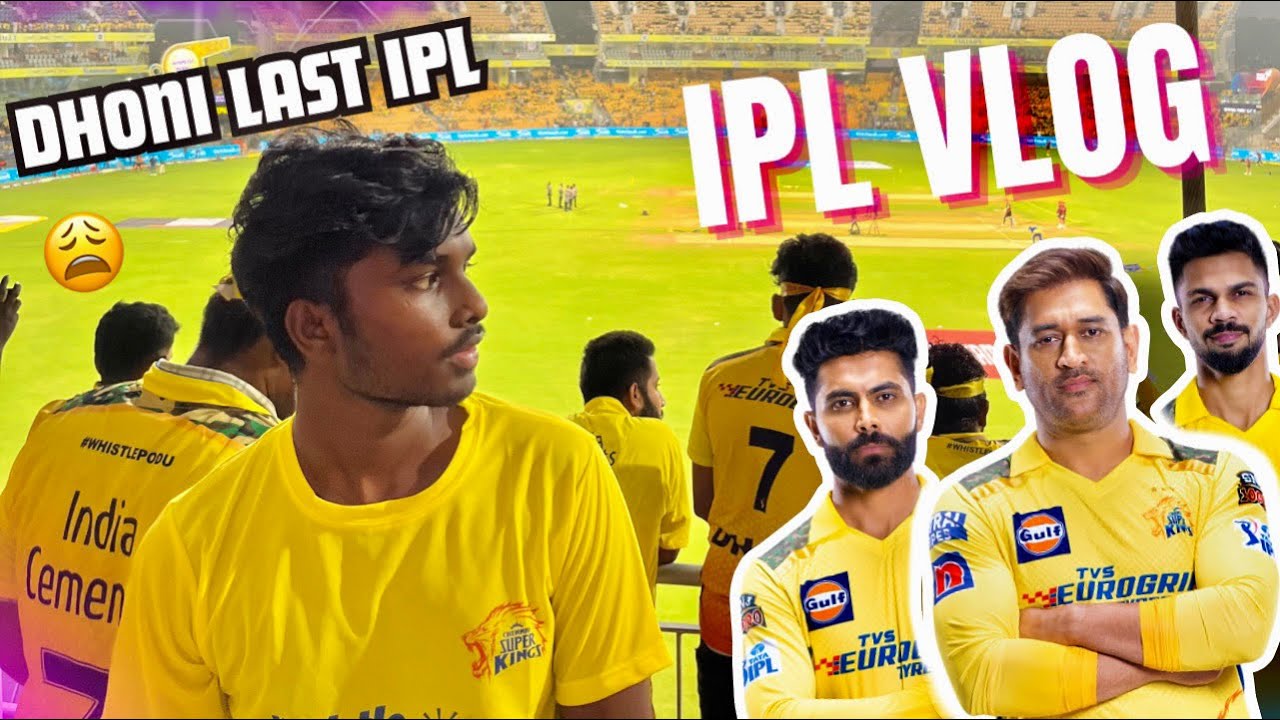 First time IPL match live 😱💥| dhoni last ipl 😩| #ipl #live - YouTube