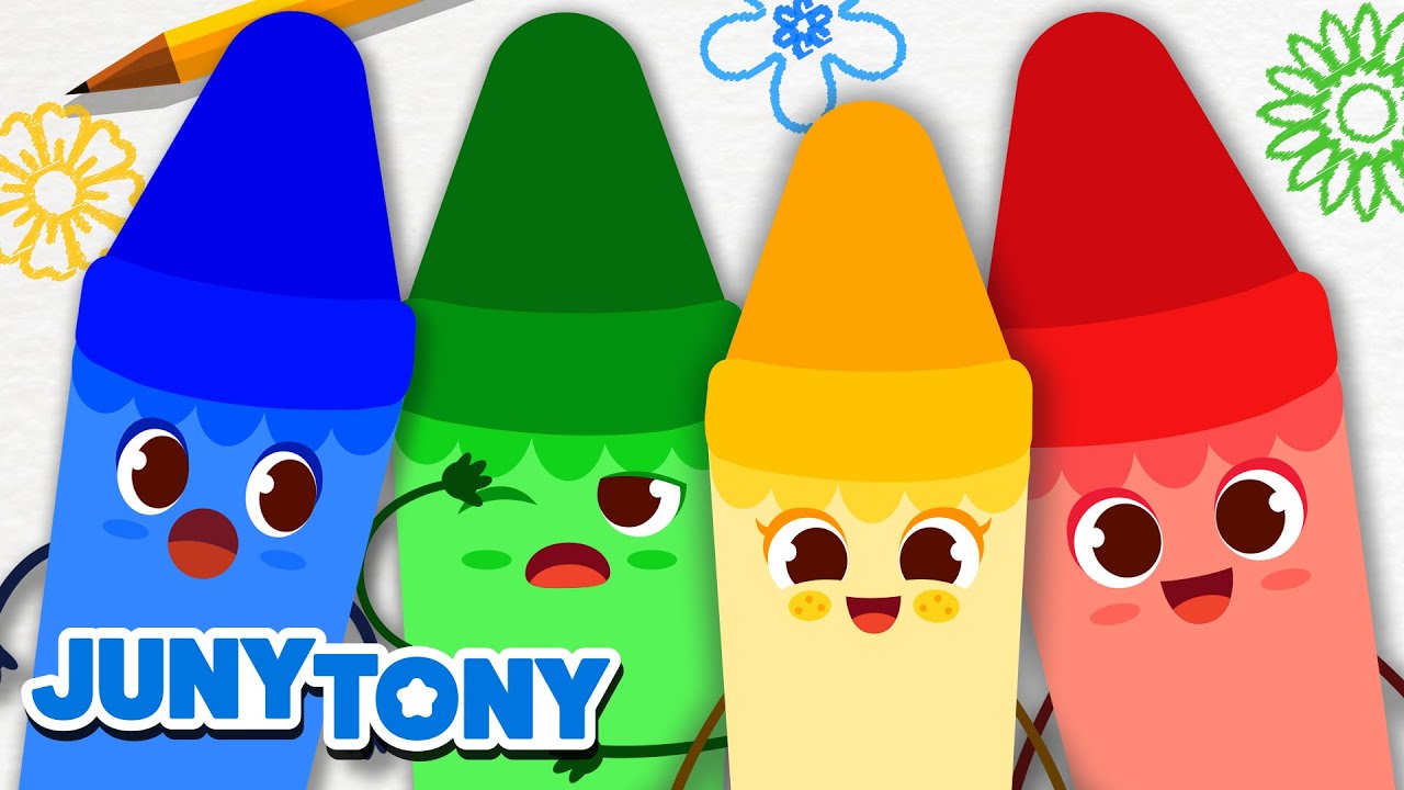 Crayon Fairies 💙💚💛 ️ Rainbow Crayon Song 🖍️ Color Song for Kids ...