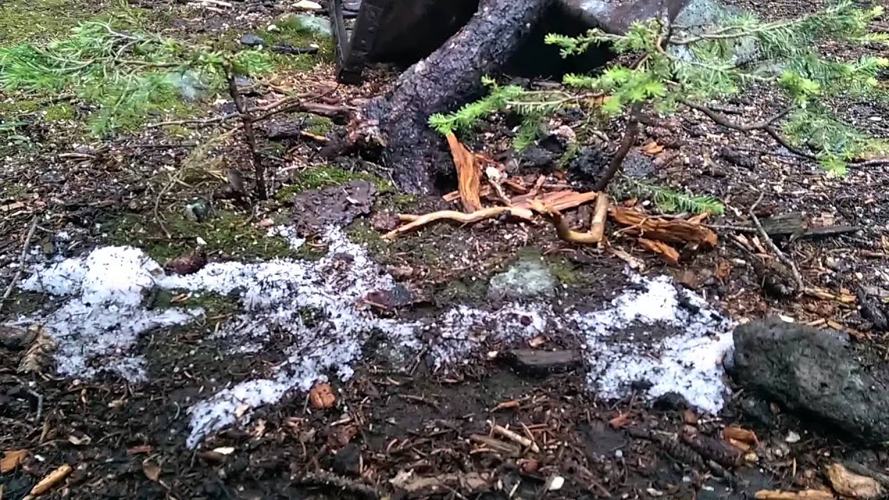 Hail Storm on Boulder/Blind Lake - YouTube
