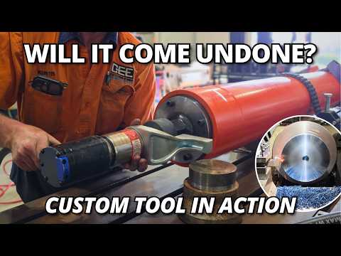 We Made a Custom Tool to Disassemble This Mining Truck Accumulator