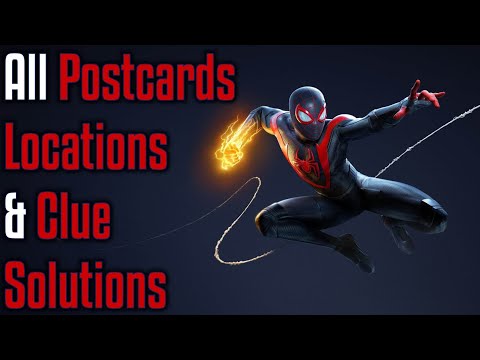 ALL POSTCARD LOCATIONS AND CLUES SOLVED!! - Spider-Man: Miles Morales