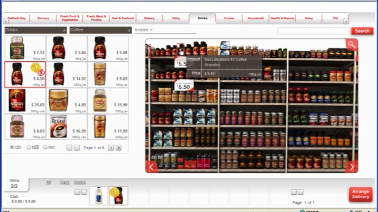 Coles Online - 3D Internet Shopping - YouTube