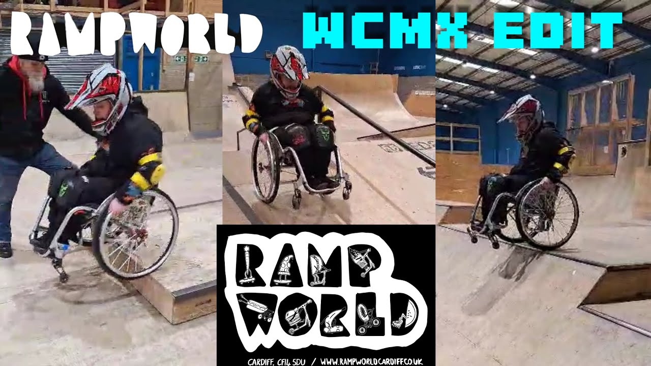 INSANE WCMX Stunts at RampWorldCardiff! Wheelchair Motocross EXTREME ...