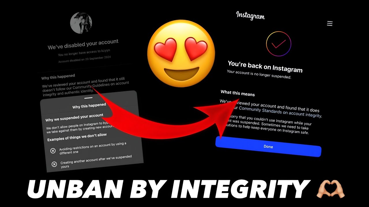 How to unban disabled Instagram account by integrity?? || by noy || #instagram #instagramunbans ...
