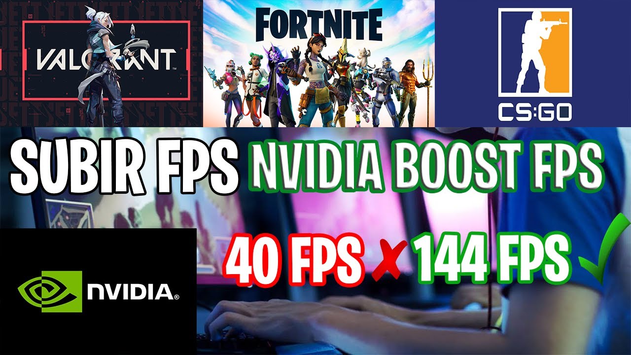 SUBIR FPS NVIDIA BOOST FPS FORTNITE Y MAS JUEGOS - YouTube