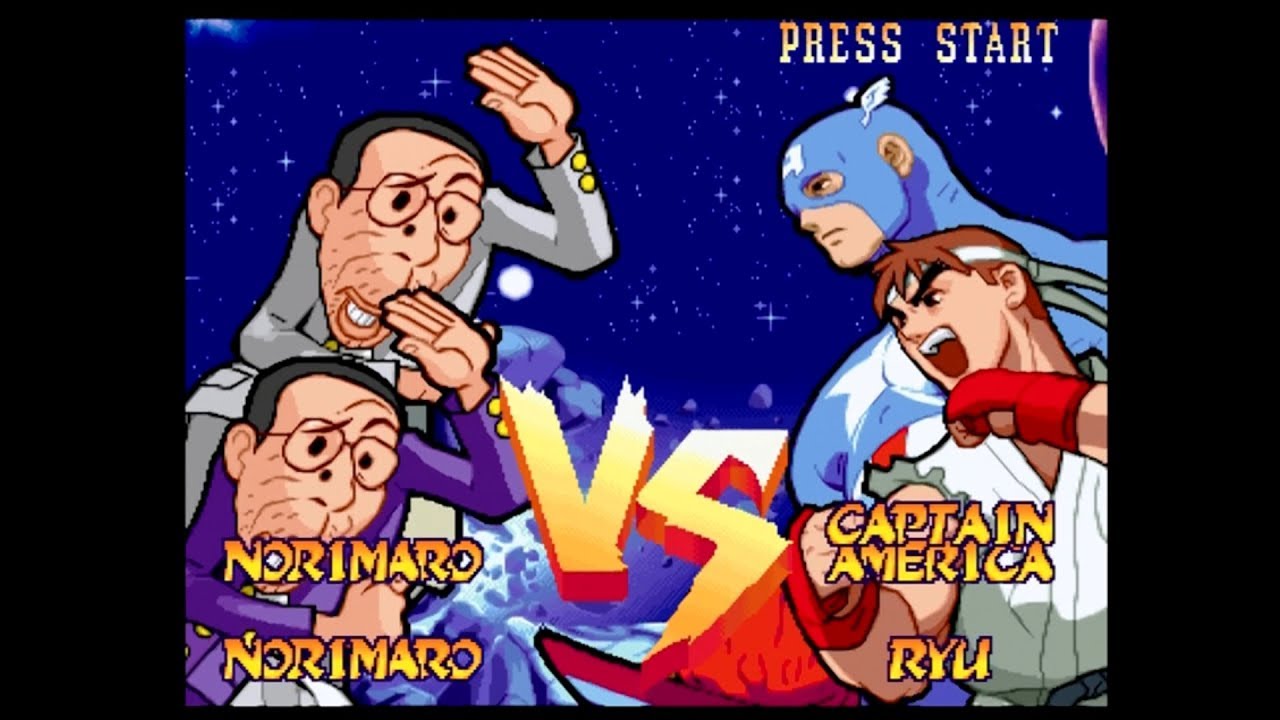 Marvel Super Heroes vs Street Fighter Norimaro - YouTube