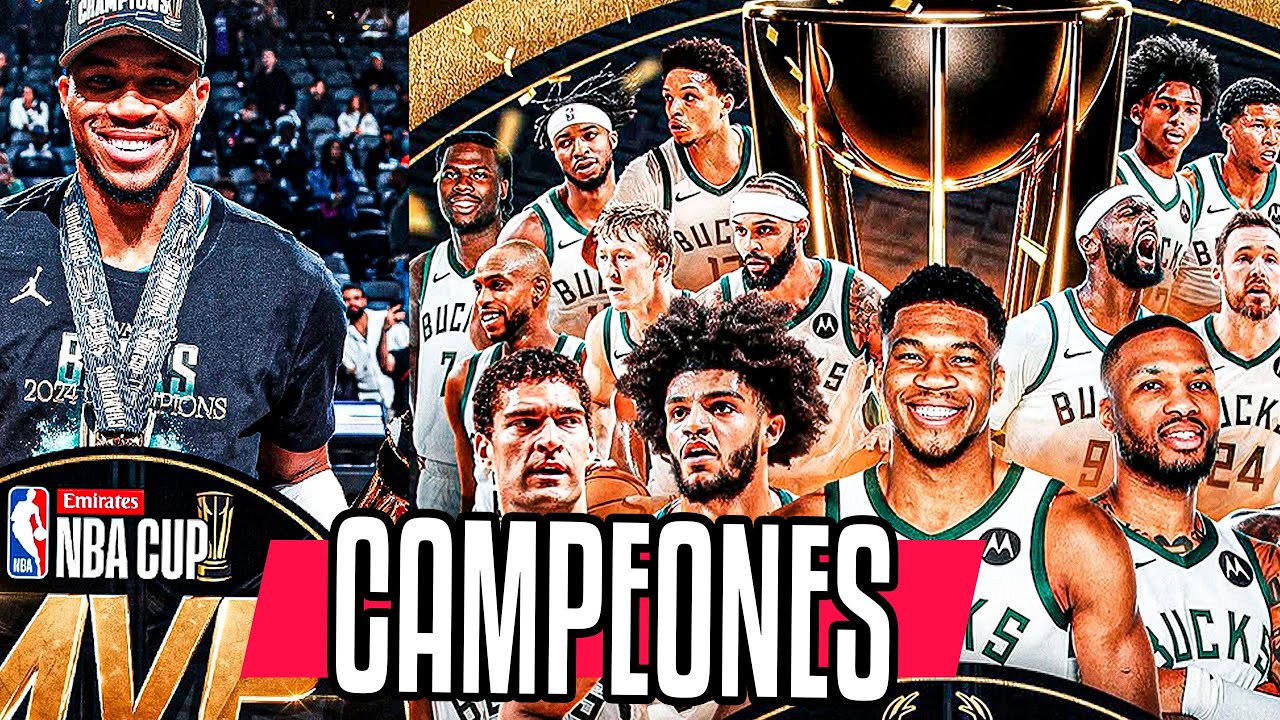 LOS BUCKS LE DAN PALIZA A OKC Y SON LOS CAMPEONES LA COPA NBA🏆 (OKC NO ...