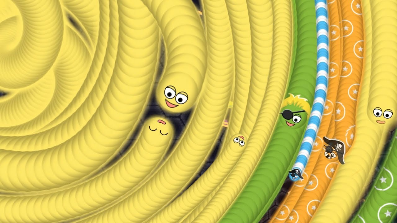 Wormate.io © The Biggest Worm Party Ever World Record | Wormateio Epic ...