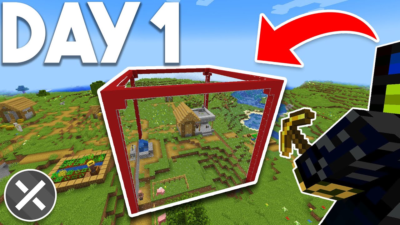 Can You Survive In THIS GLASS BOX Minecraft?! - YouTube