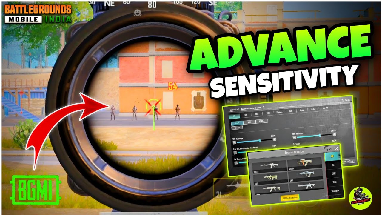 Bgmi Advance sensitivity settings for every weapon | Bgmi sensitivity ...
