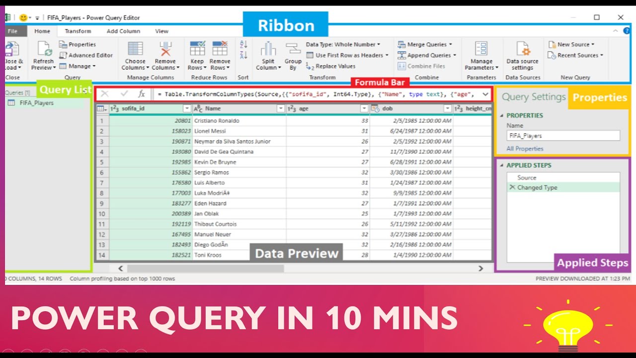 10 मिनट में पावर क्वेरी | POWER QUERY | Excel|AUTOMATION | #powerquery ...