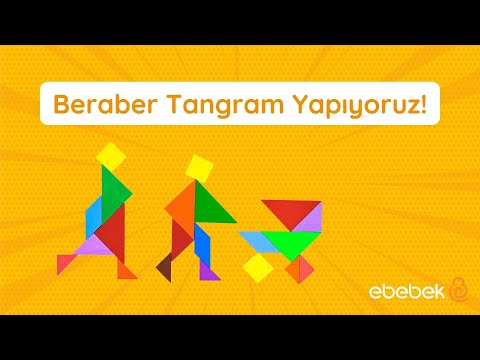 Tangram İnsan Şekilleri - Hızlı Yürüyen Kadın