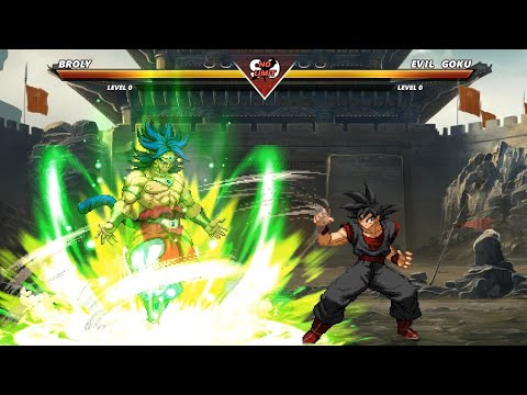 Broly vs Evil Goku - High Awesome Level Fight - YouTube