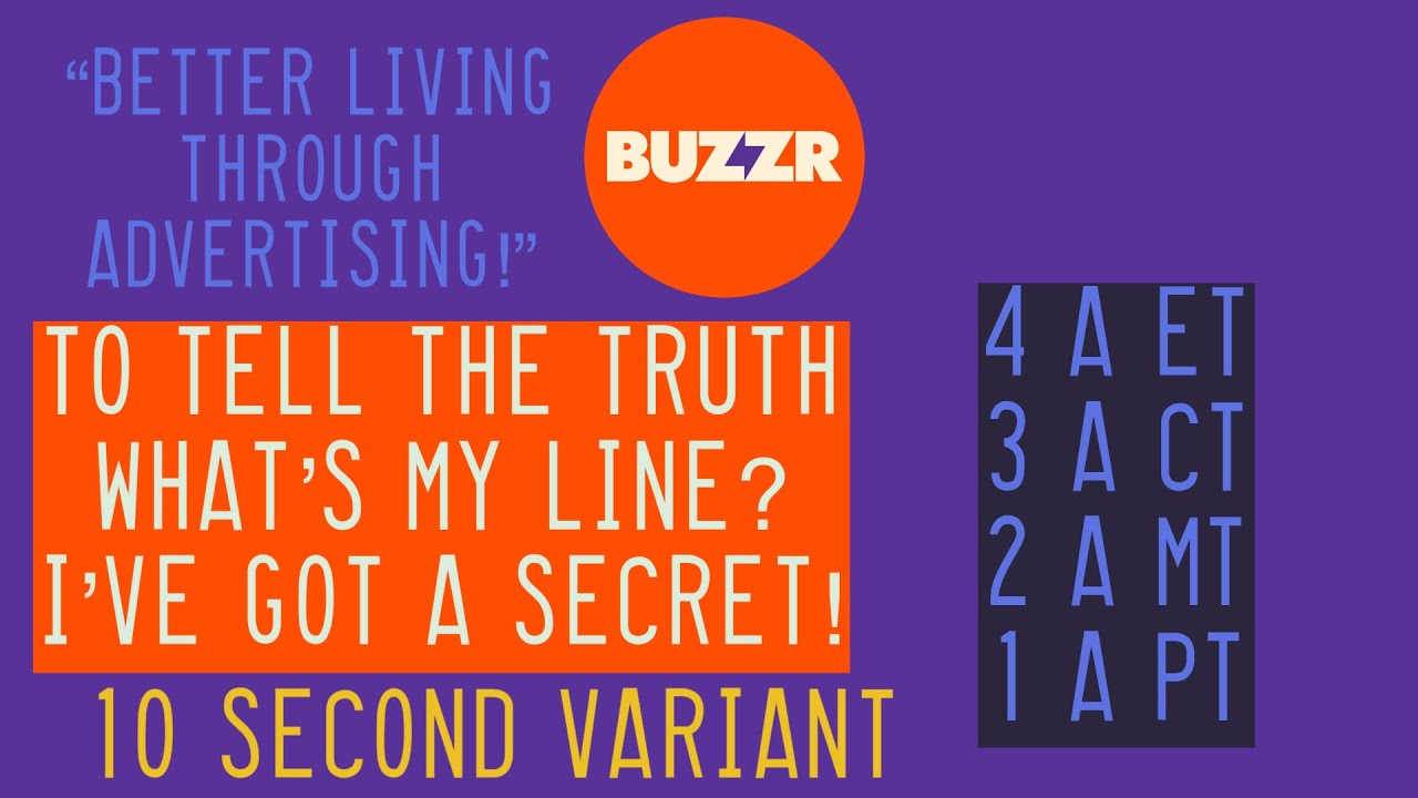 BUZZR “Better Living Through Advertising” Promo S Tonight Starting at ...