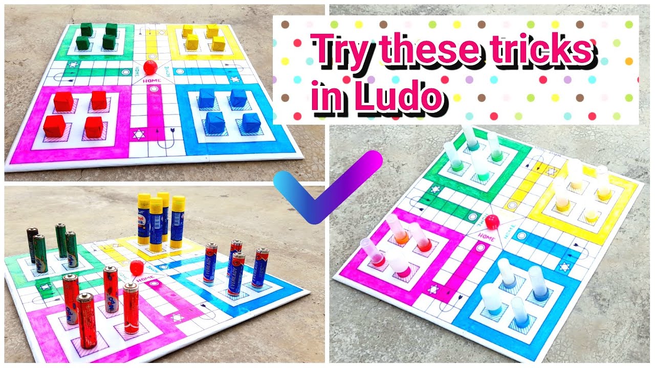 How to play ludo || how to make ludo token at home || Arts & Crafts ...