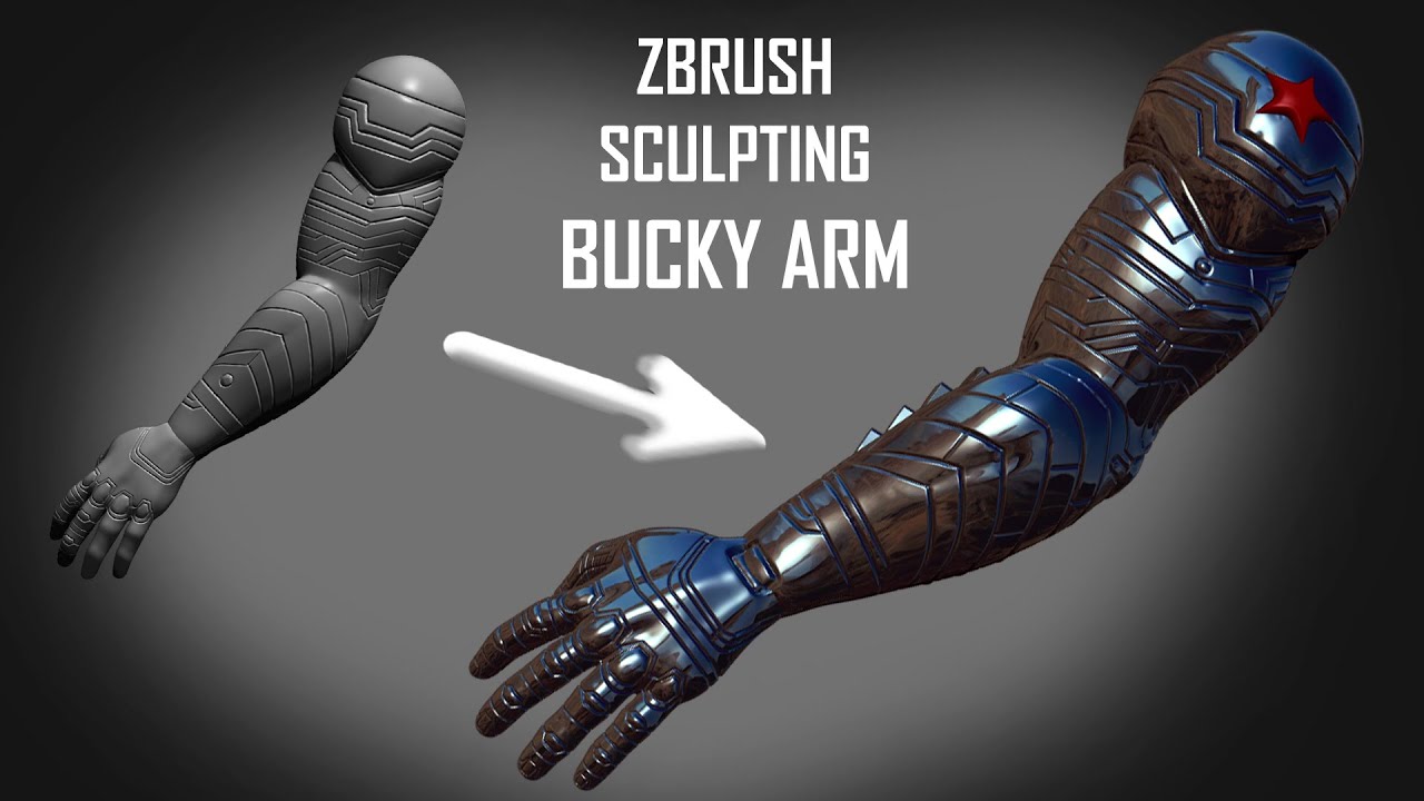 ZBRUSH HAND SCULPTING (PART 2) "BUCKY HAND" - YouTube