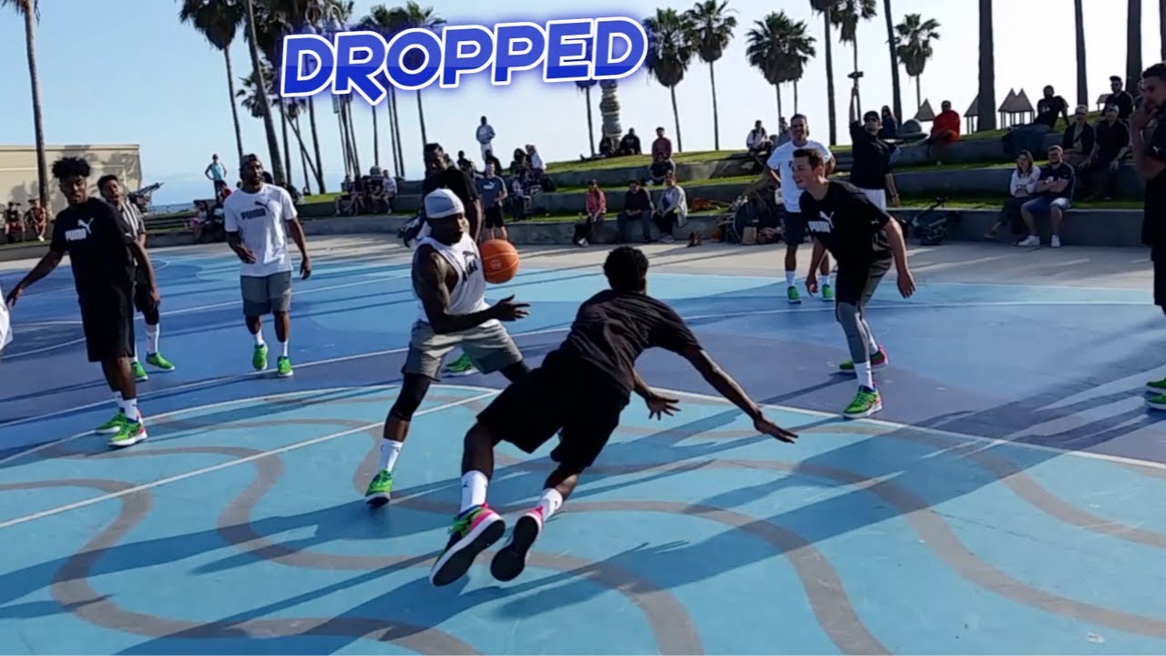 Bone Collector Crazy Crossover at the Venice Beach Courts - YouTube