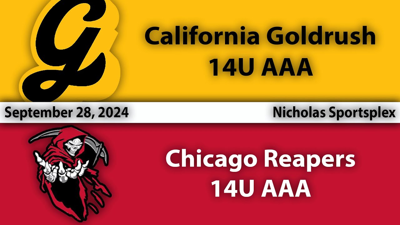 Chicago Reapers vs California Goldrush - 14U AAA - September 28, 2024 ...