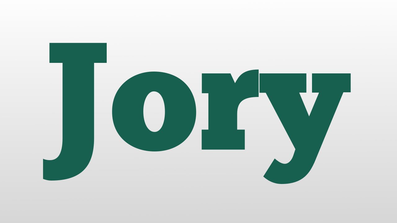 Jory meaning and pronunciation - YouTube