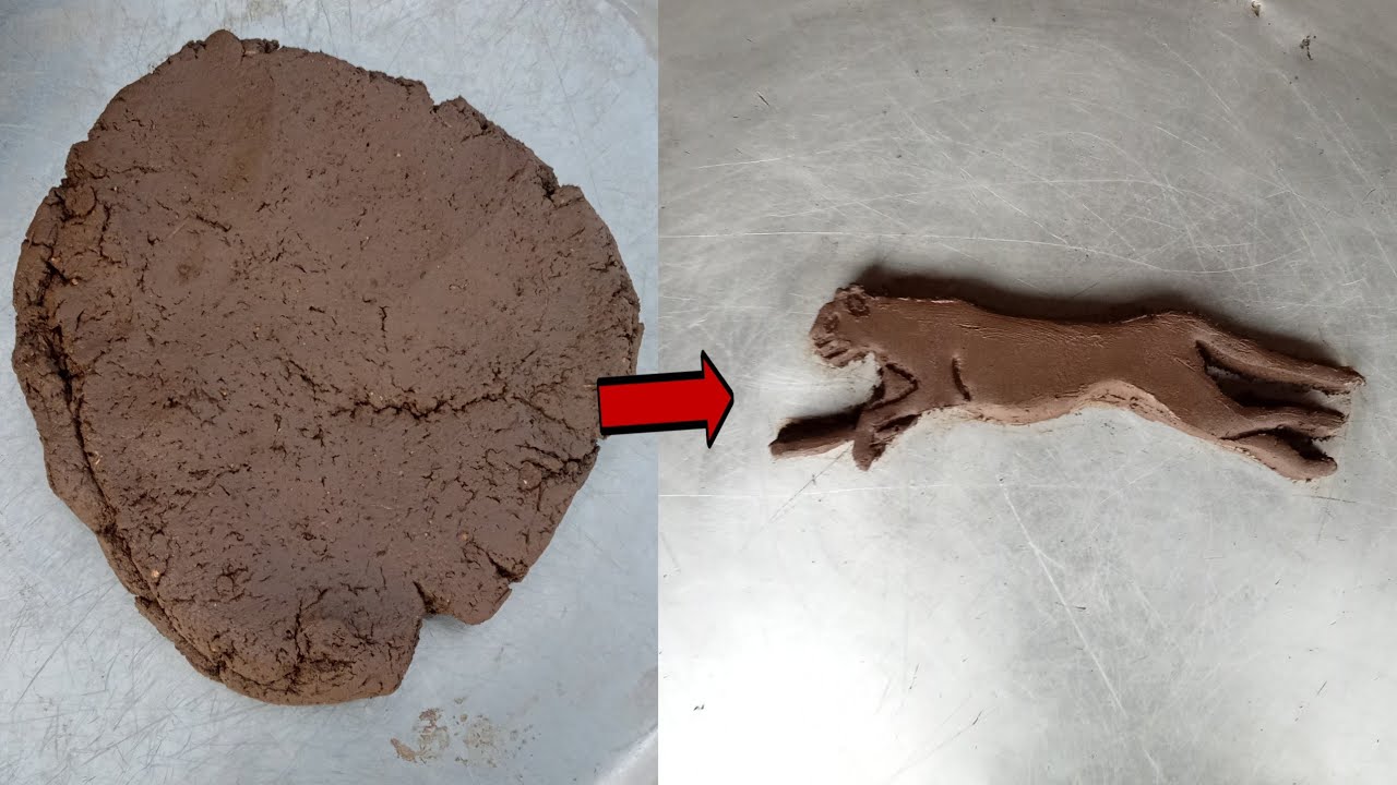 Today we will make a running leopard clay art - YouTube