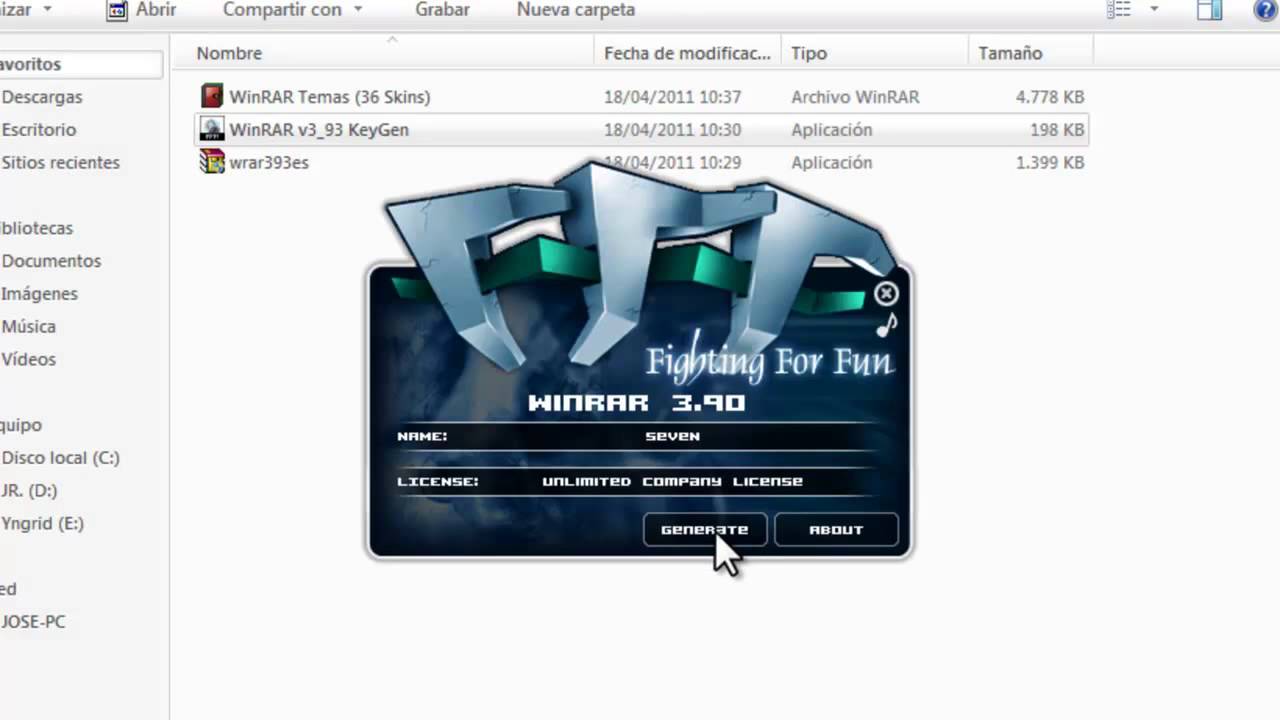 061 WINRAR KEYGEN SKINS - YouTube
