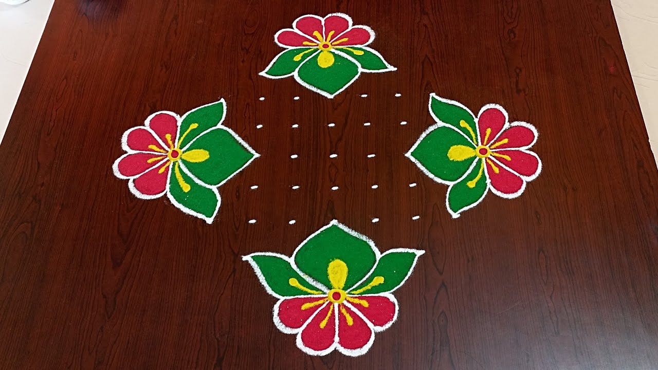 11×1dots beautiful sankranti chukkala muggulu🌷|easy sankranti rangoli ...