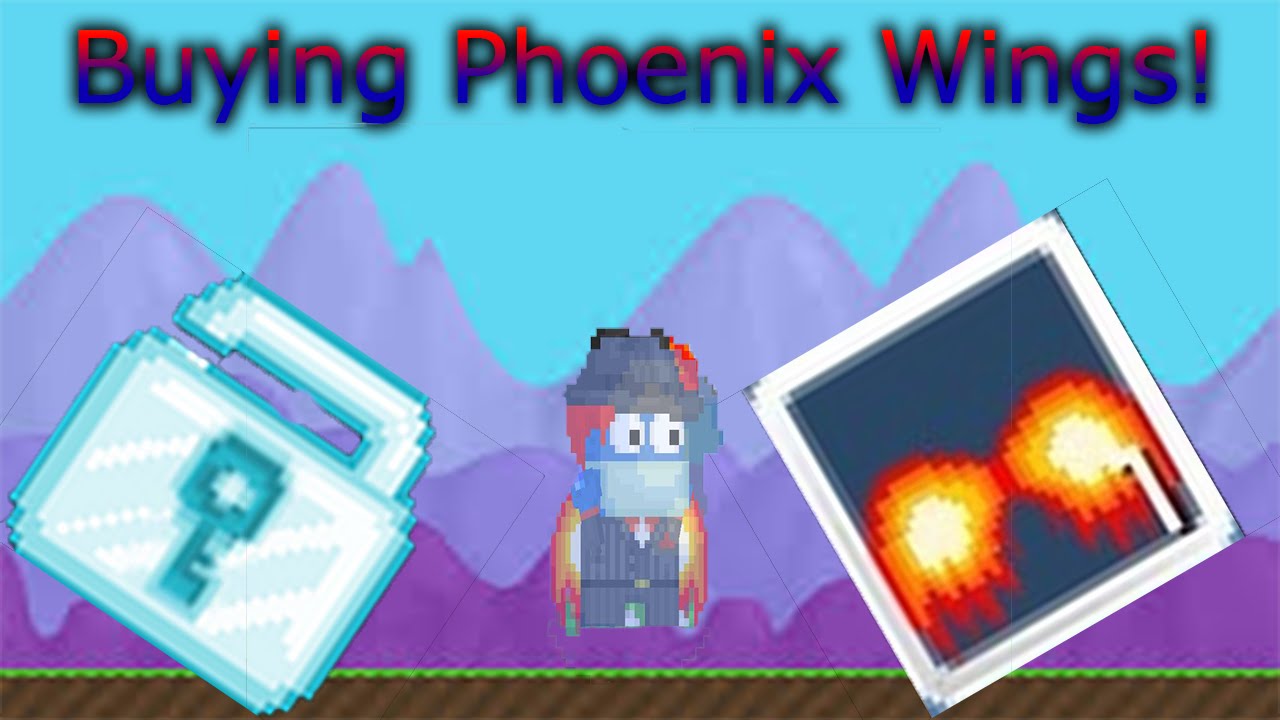 GROWTOPIA | BUYING PHOENIX WINGS + ANNOUNCMENT! - YouTube
