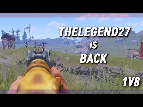 RUST SOLO 6ㆍTHELEGEND27 IS BACK | Defending My Base 1v8 - YouTube