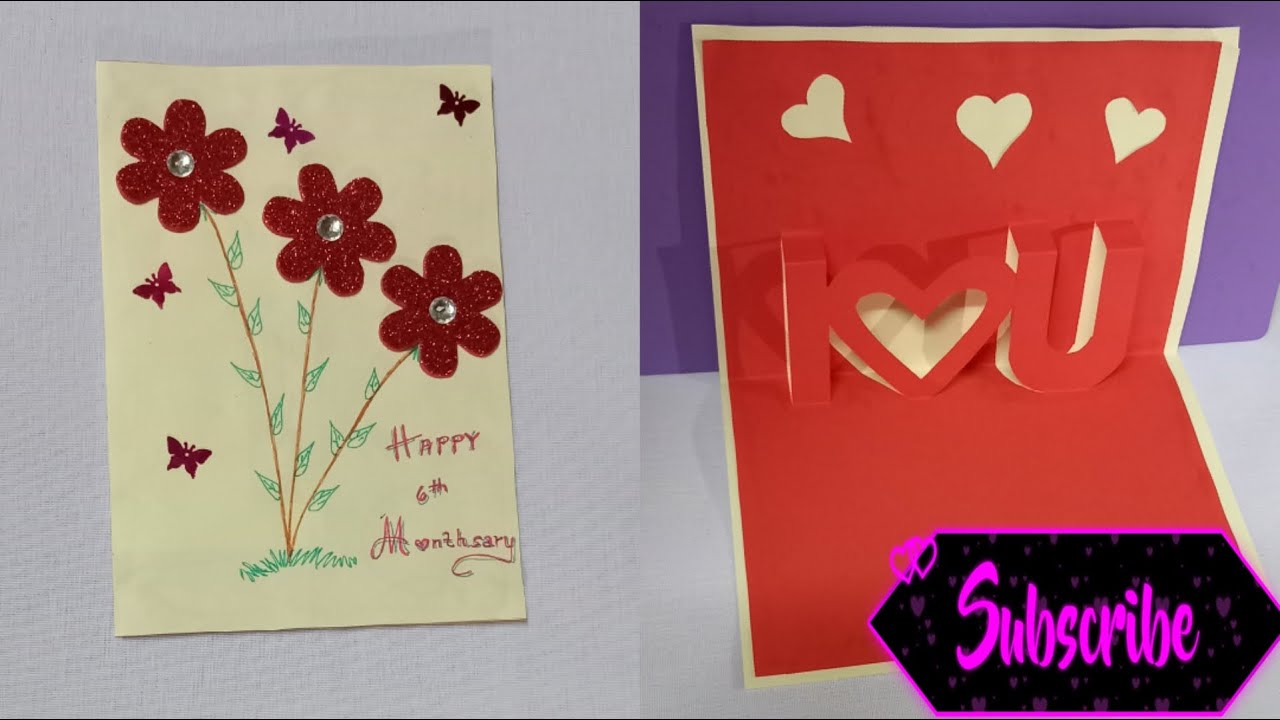 Pop Up Greeting Card Idea/Pop Up I Love You Greeting Card Tutorial ...
