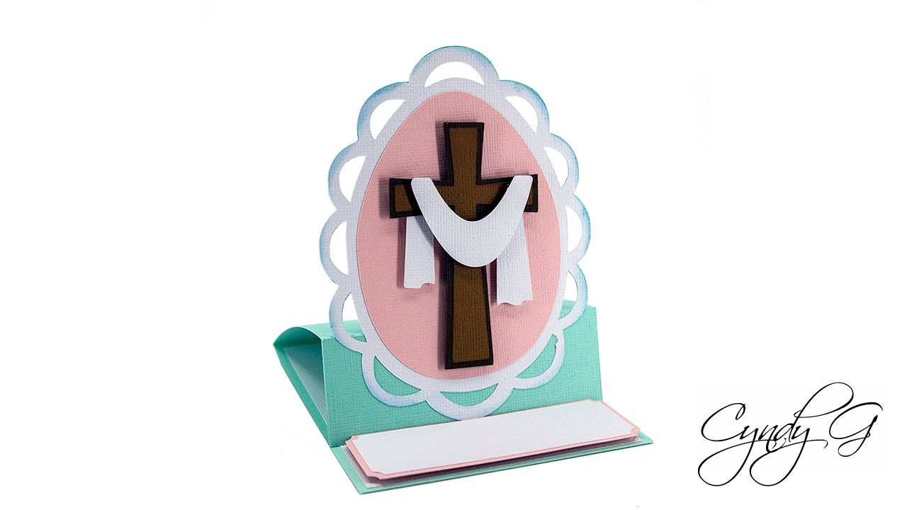 Cross Easel Card SVG Assembly Tutorial - YouTube