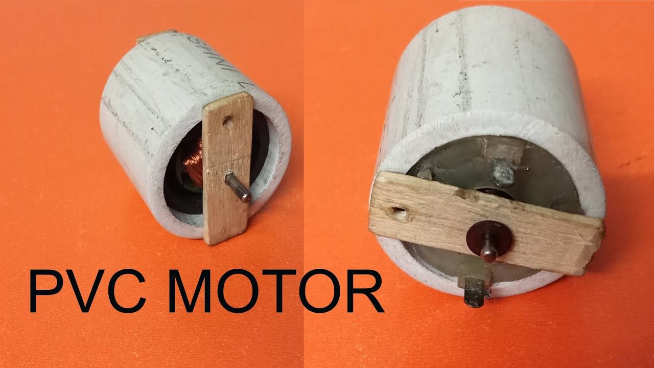 How to make dc motor with pvc pipe at home .. - YouTube