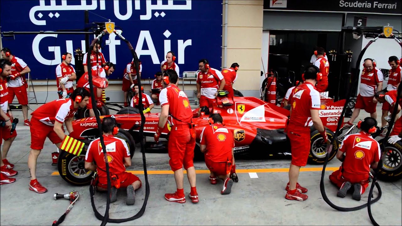 Ferrari Pit Stop Practice - YouTube