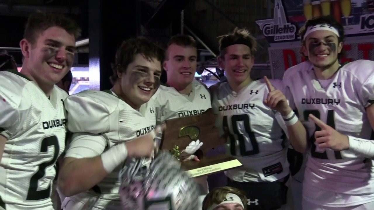 Duxbury HS Football Super Bowl 2016 w/pregame speech - YouTube