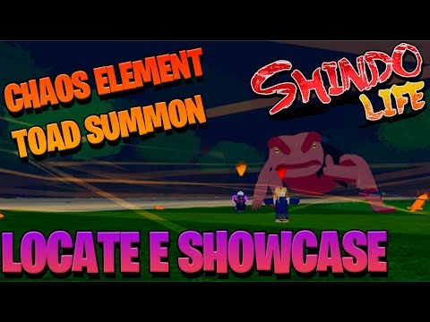 LOCATE E SHOWCASE DO TOAD SUMMON E DO ELEMENTO CHAOS NO SHINDO LIFE ...