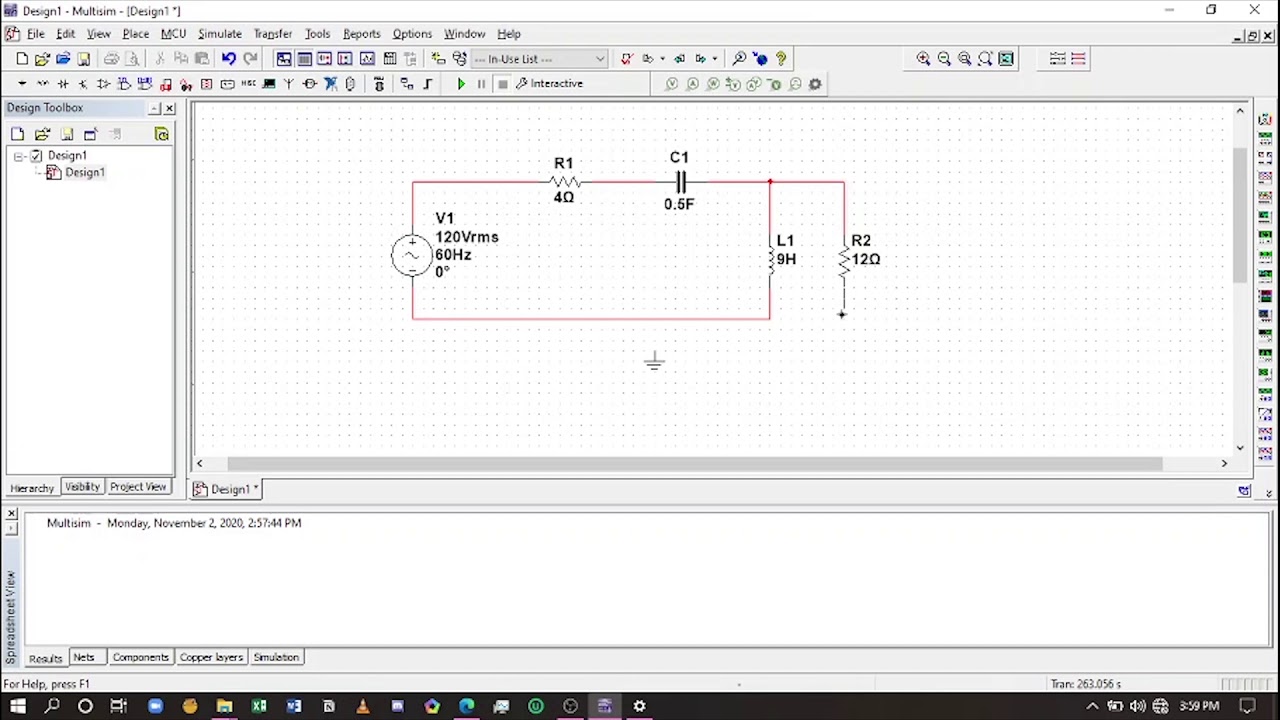 How to Use a Wattmeter in NI Multisim - YouTube