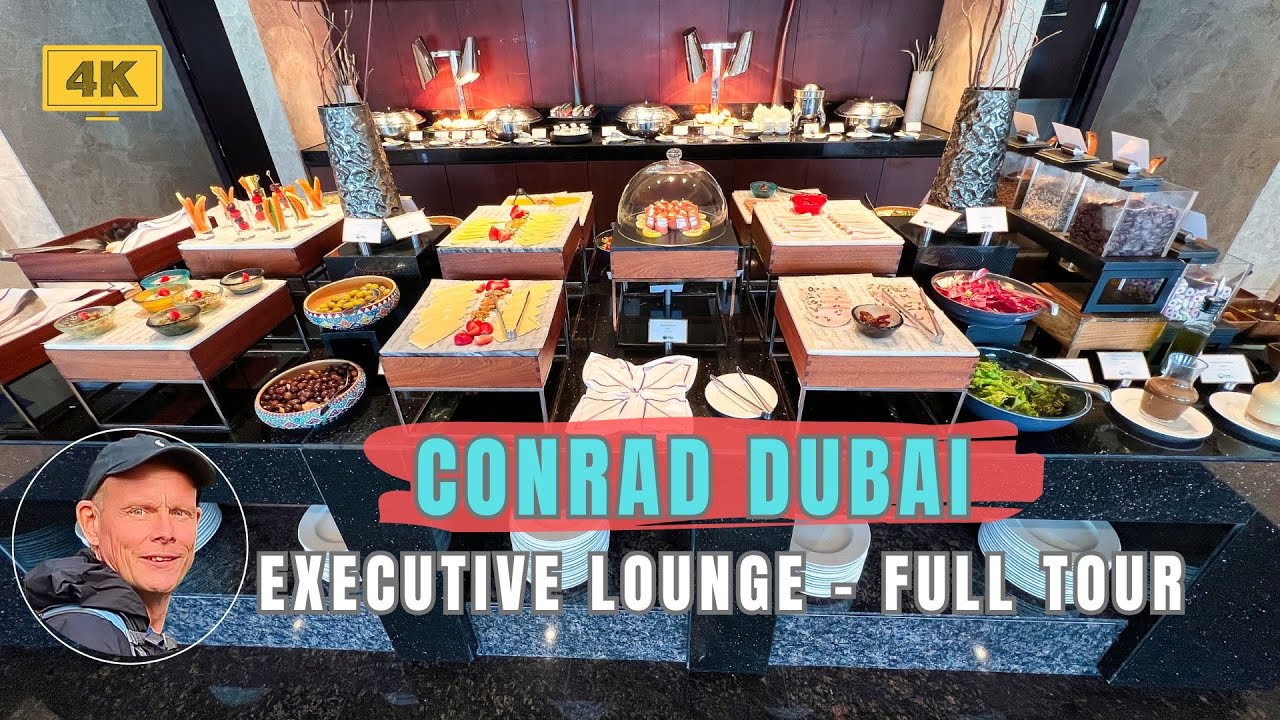 Conrad Dubai - Executive Lounge - Full Tour - [4K] - YouTube