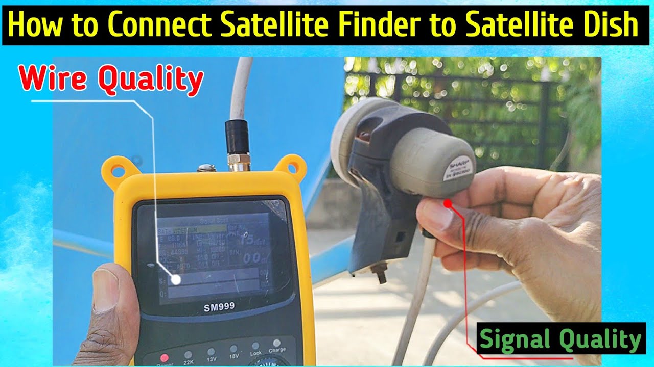How to Connect Satellite Finder to Satellite Dish | #alldishprodects ...