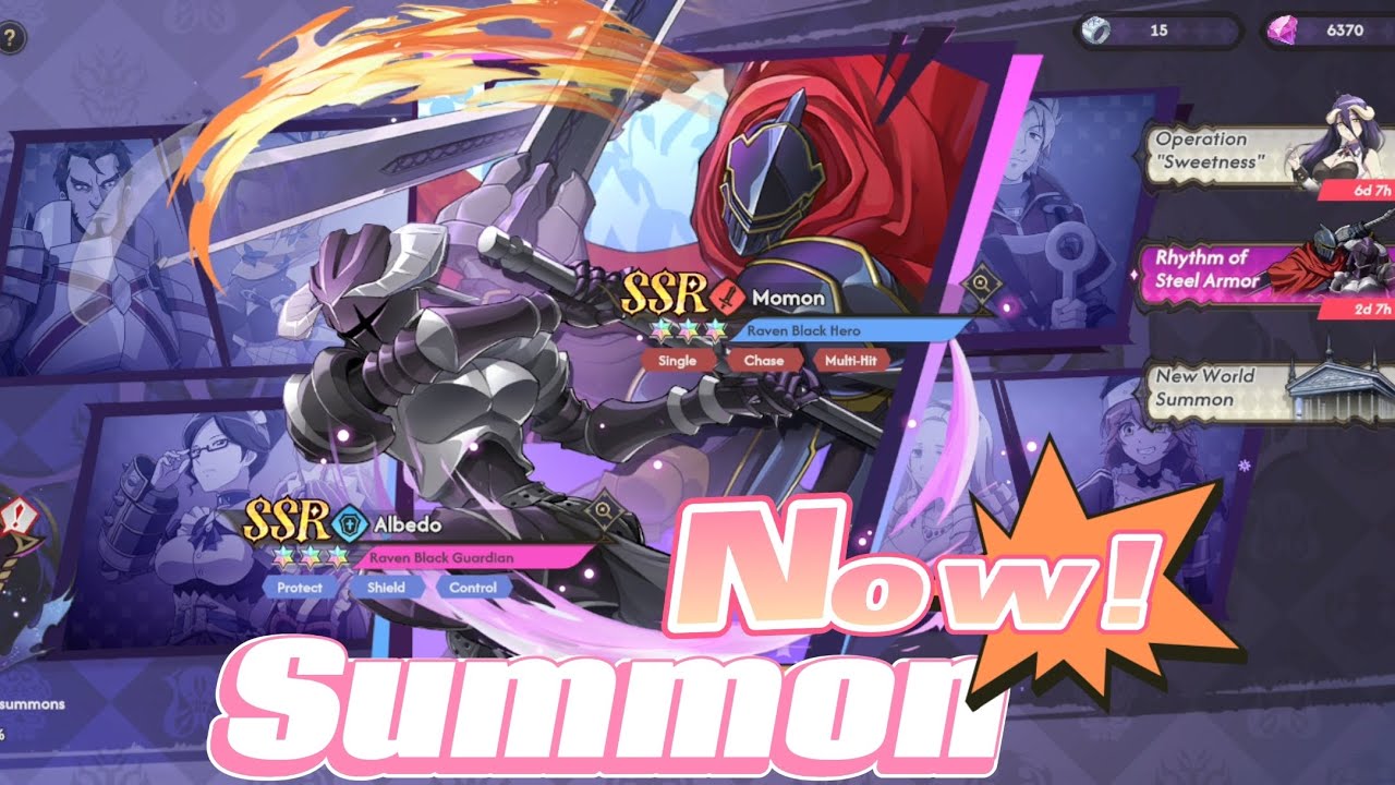 Lord of Nazarick (Overlord) - Summon Albedo Tank & Momon DPS SSR Banner ...