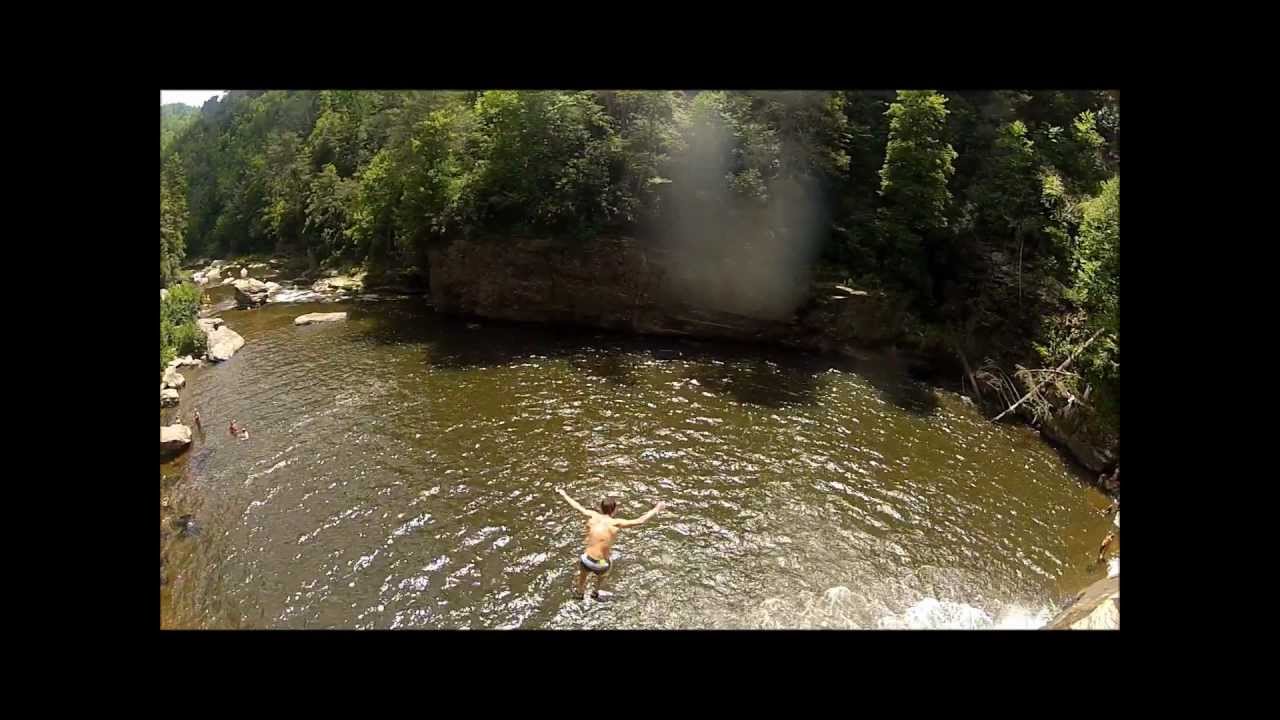 GoPro North Carolina Waterfall Jumping and Cliff Diving - YouTube