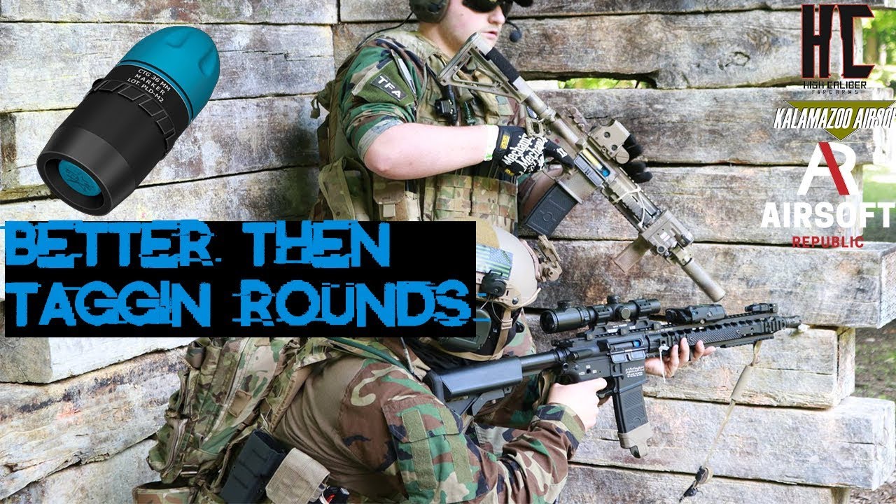 New Explosive airsoft round! [Better then Taggin] - YouTube