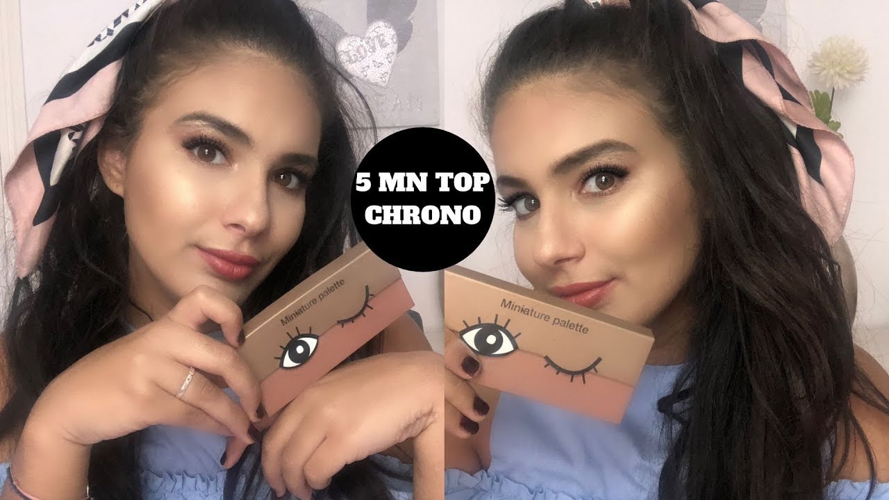 MAKE UP ROUTINE EN 5MIN - Palette Sephora miniature - YouTube