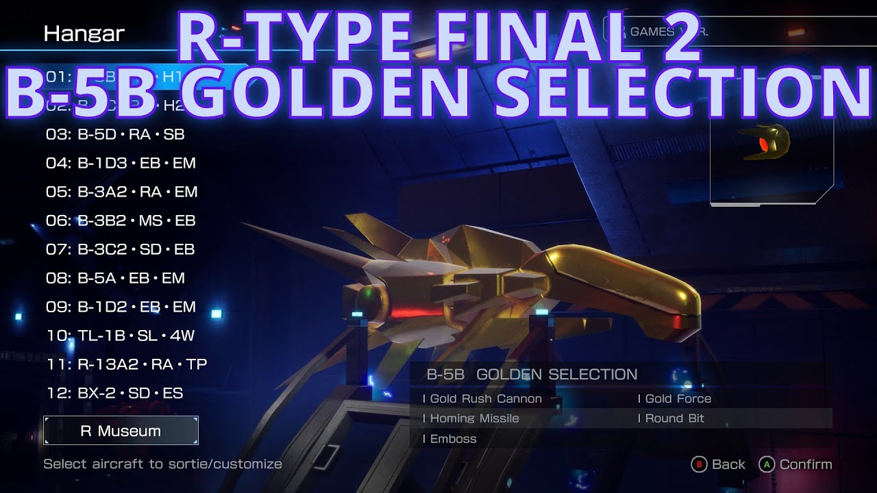 R-Type Final 2 | B-5B Golden Selection | Stage X3.0 (R-Typer 3 ...