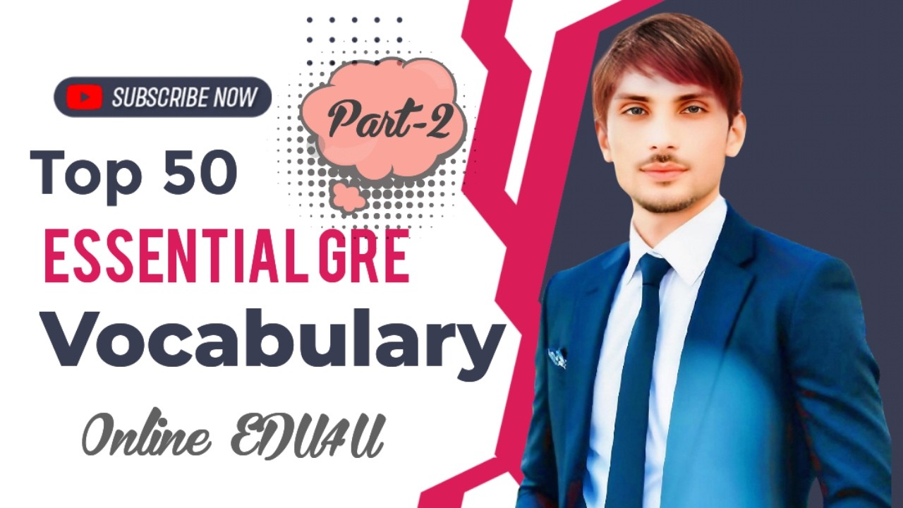 Top 50 Essential GRE Vocabulary Words with Meanings & Examples! # ...