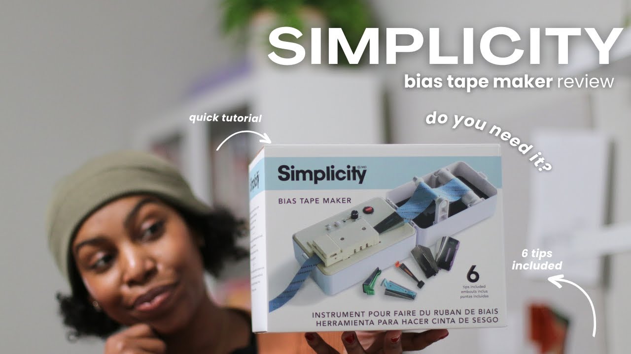 simplicity bias tape maker | review | tutorial | sewing - YouTube