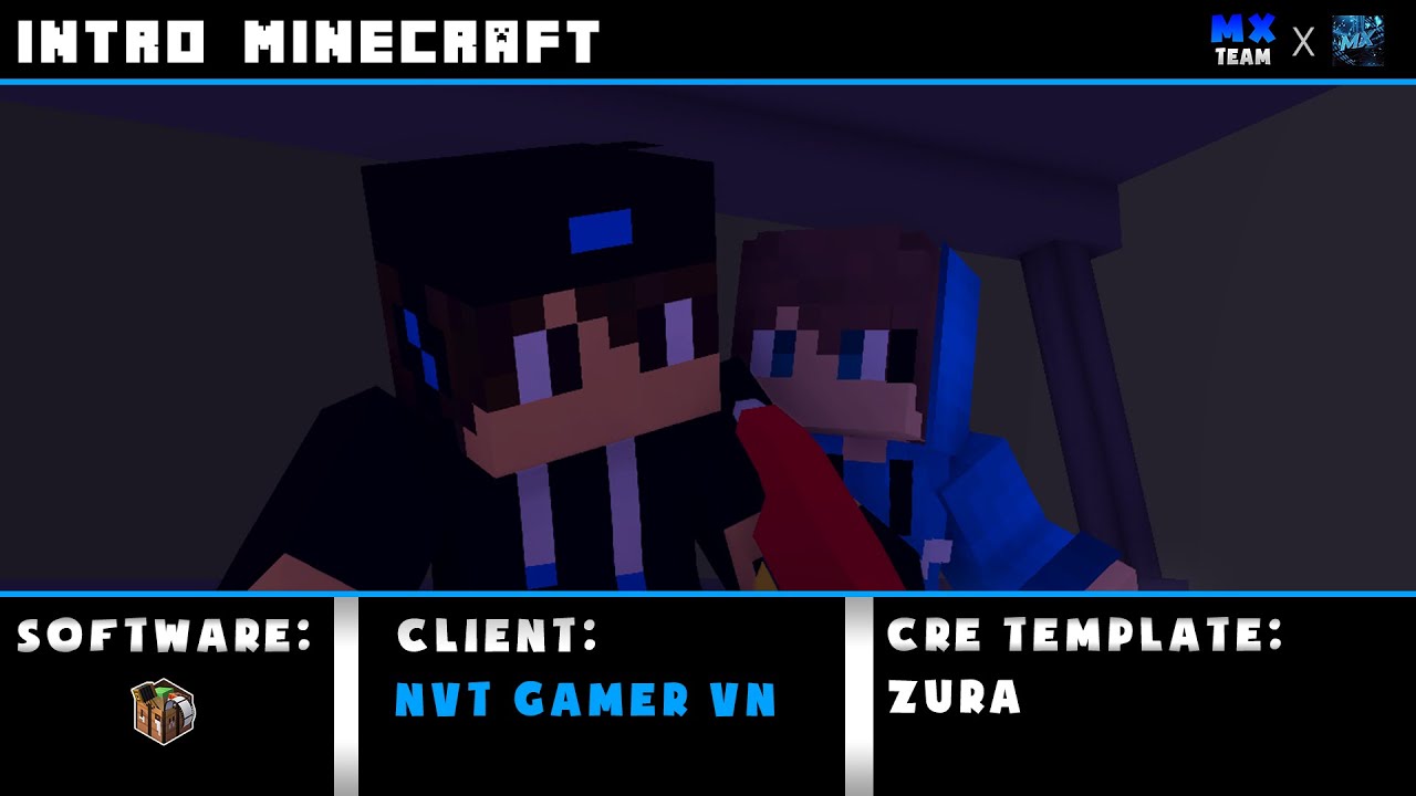 #15 Intro Minecraft Mine Imator : nvt gamer vn (Template By Zura) - YouTube